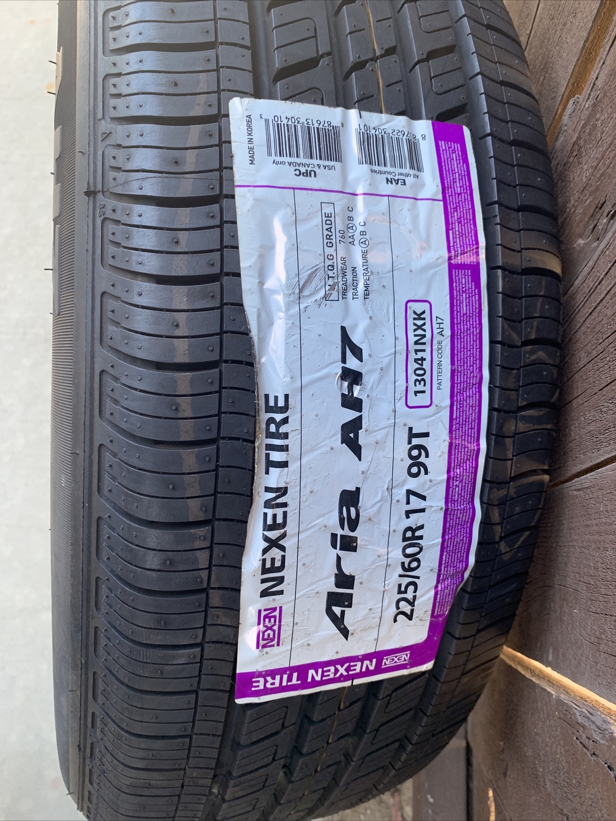 1 New Nexen Aria Ah7 - 225/60r17 Tire 2256017 225 60 17 | eBay