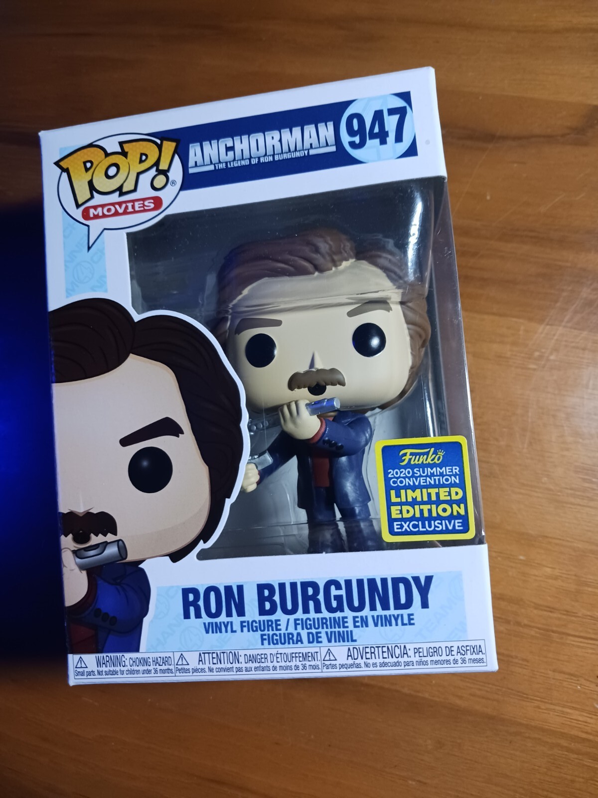 Funko Pop! Movies: ANCHORMAN☆RON BURGUNDY #947☆San Diego Comic Con WILL ...