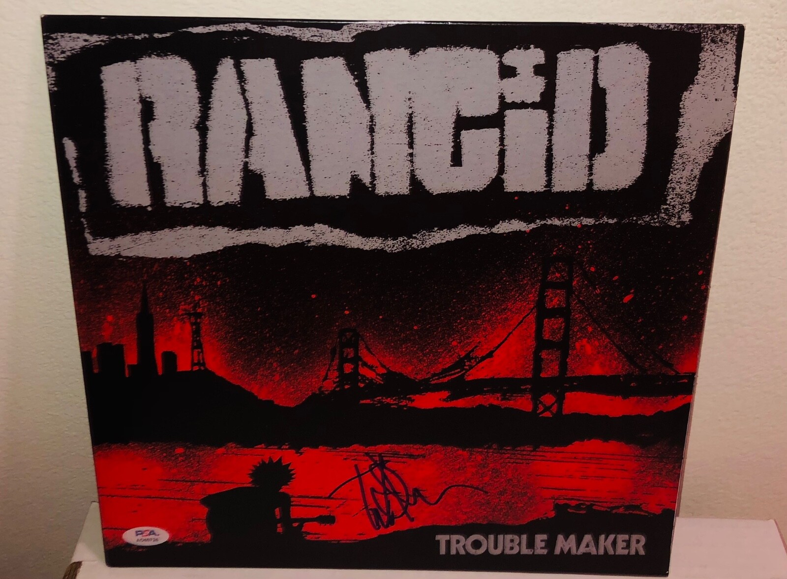 Tim Armstrong Rancid Trouble Maker Signed Vinyl Record LP Album PSA ...