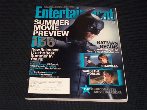 2005 MAY 6 ENTERTAINMENT WEEKLY MAGAZINE - BATMAN BEGINS COVER - E ...