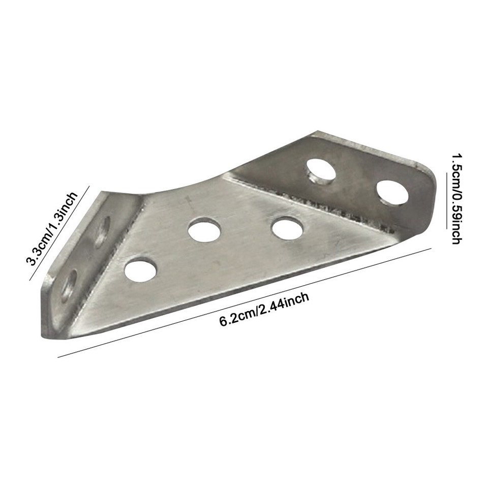 10Pcs Corner Braces Joint Stainless Steel Triangular Support Furniture ...