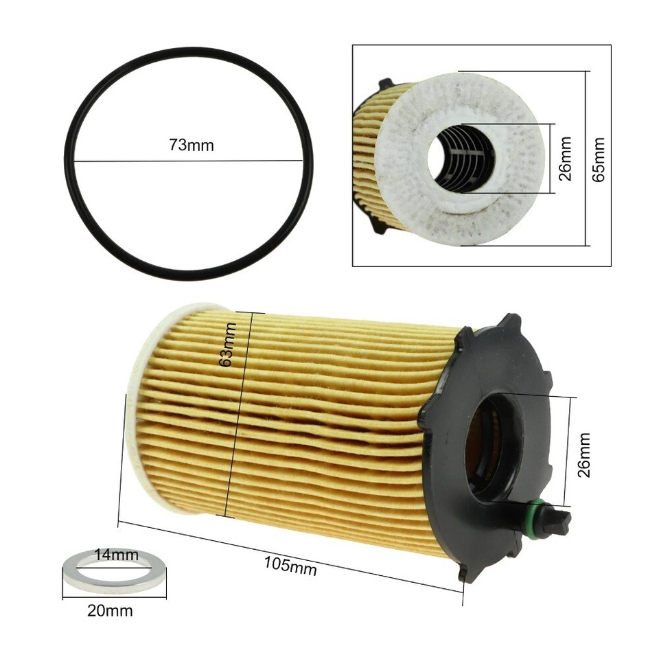 4Set Oil Filter Fits Hyundai AZERA SANTA KIA CADENZA SEDONA SORENTO ...