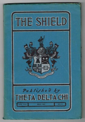 RARE 1937 The Shield Theta Delta Chi Greek Fraternity | eBay