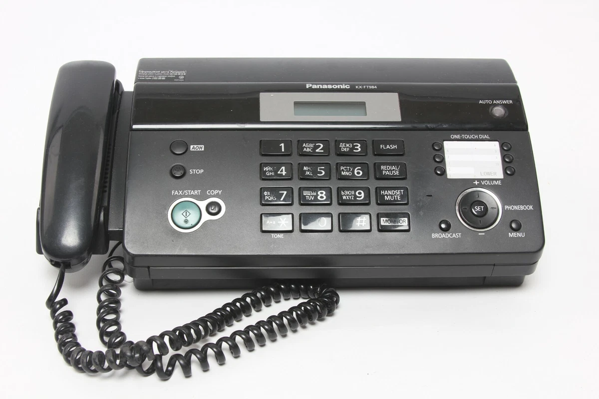 Fax Machine With Cordless Handset
