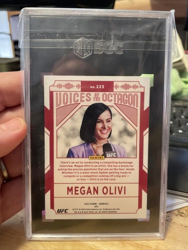 2022 Donruss UFC - Voices of the Octagon Holo Blue Laser #223 Megan ...
