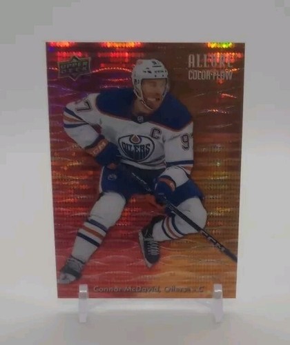 2023-24 Upper Deck Allure Connor McDavid Color Flow Red-Orange Spectrum ...