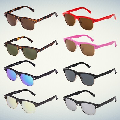 Kids Childrens Sunglasses Classic Half Rim Girls Boys Shades Glasses ...