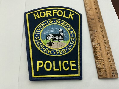 Norfolk Police Massachusetts collectible patches New Full Size. | eBay