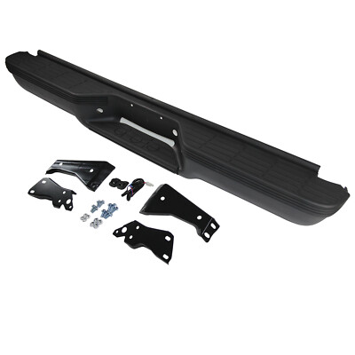 Snap-on Bumper Pads Pair Of Black Rear Bumper Step Pad Moldings For ...