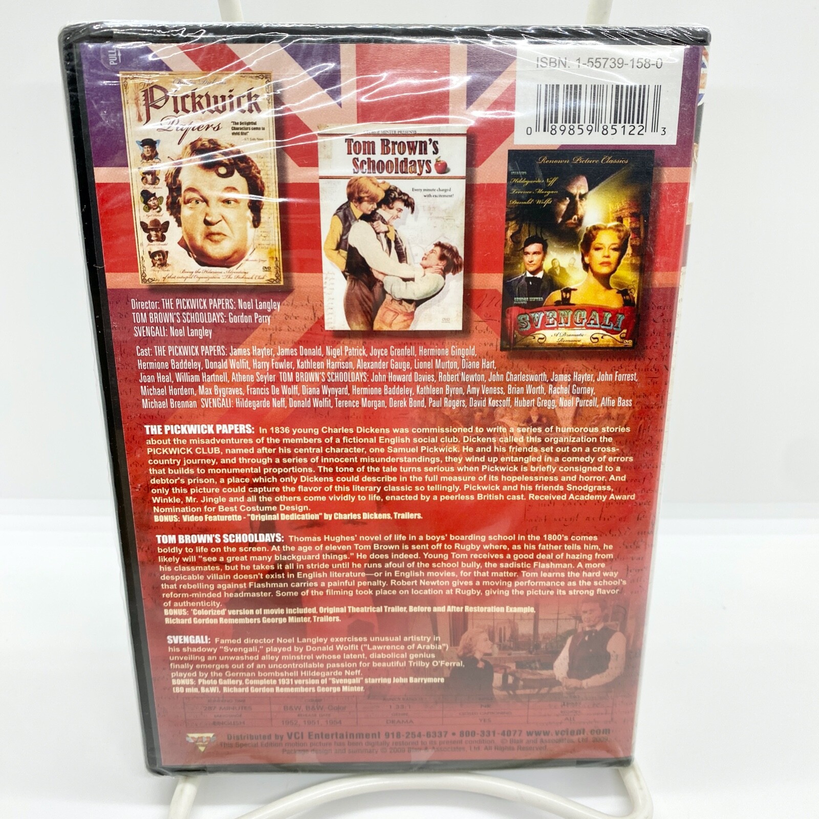British Literary Classics DVD 2009 Pickwick Papers Schooldays Svengali ...