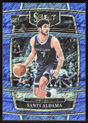 2021-22 5079A Panini Select Blue SHIMMER PRIZM Santi Aldama Rookie ...