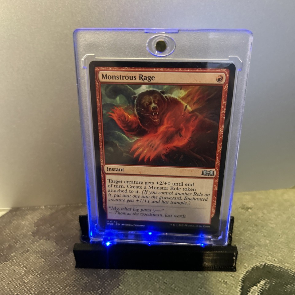 MTG Monstrous Rage - Wilds of Eldraine (WOE) #142 Magic the Gathering ...