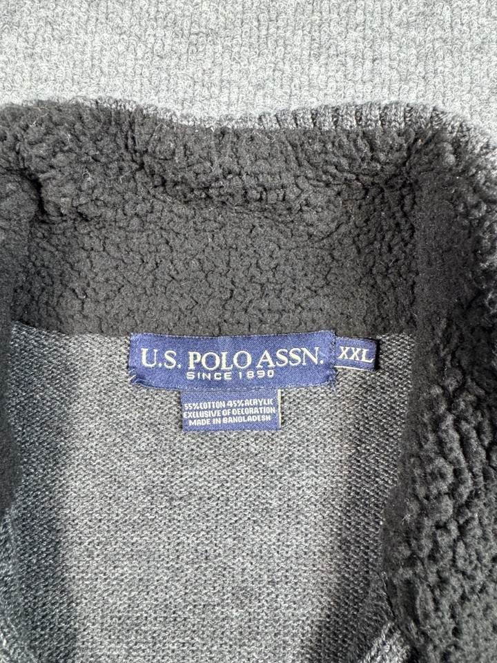 Polo 1/4 zip pull over cable knit | eBay