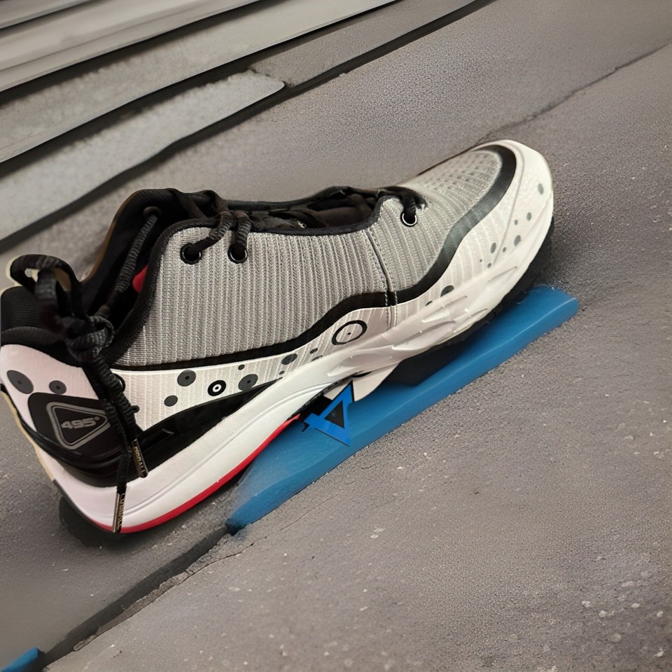 Q4 Sports Shoes Mens Size 10.5 Bright White Fiery Red 495 Icon Press ...