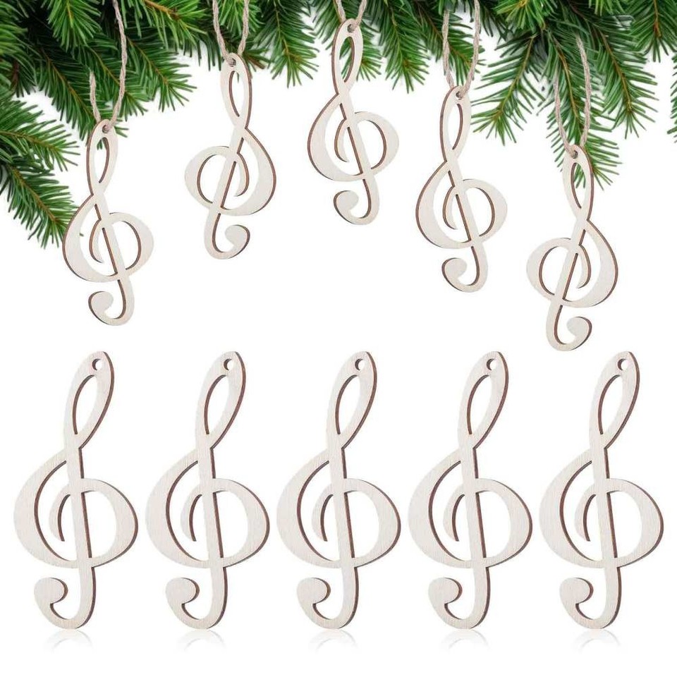 10 Pcs Note Musicali Imbarcazione Da Casa Arredamento Della Nota Musicale | eBay