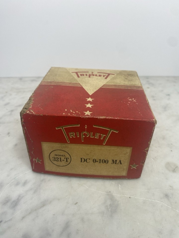 Triplett Model 321-T DC 0-100 MA Milliamperes Meter Gauge NOS Vintage ...