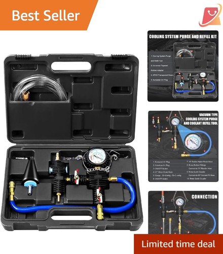 Cooling System Vacuum Purge Kit Auto Water Tank Radiator Coolant Refill ...
