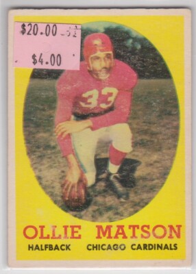 OLLIE MATSON 1958 TOPPS #127 CARDINALS | eBay
