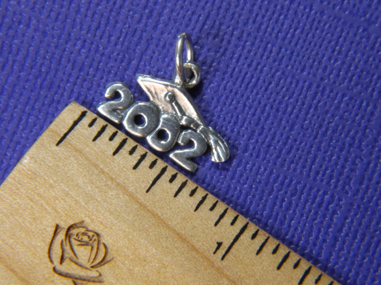 2002 Graduation 3/8" x 3/4" Vintage STERLING SILVER 0… - Gem