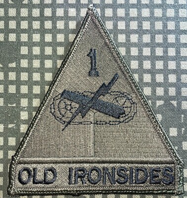 US Army OD 1st Armored Division "Old Ironsides" Patch Sew-On New A90 | eBay