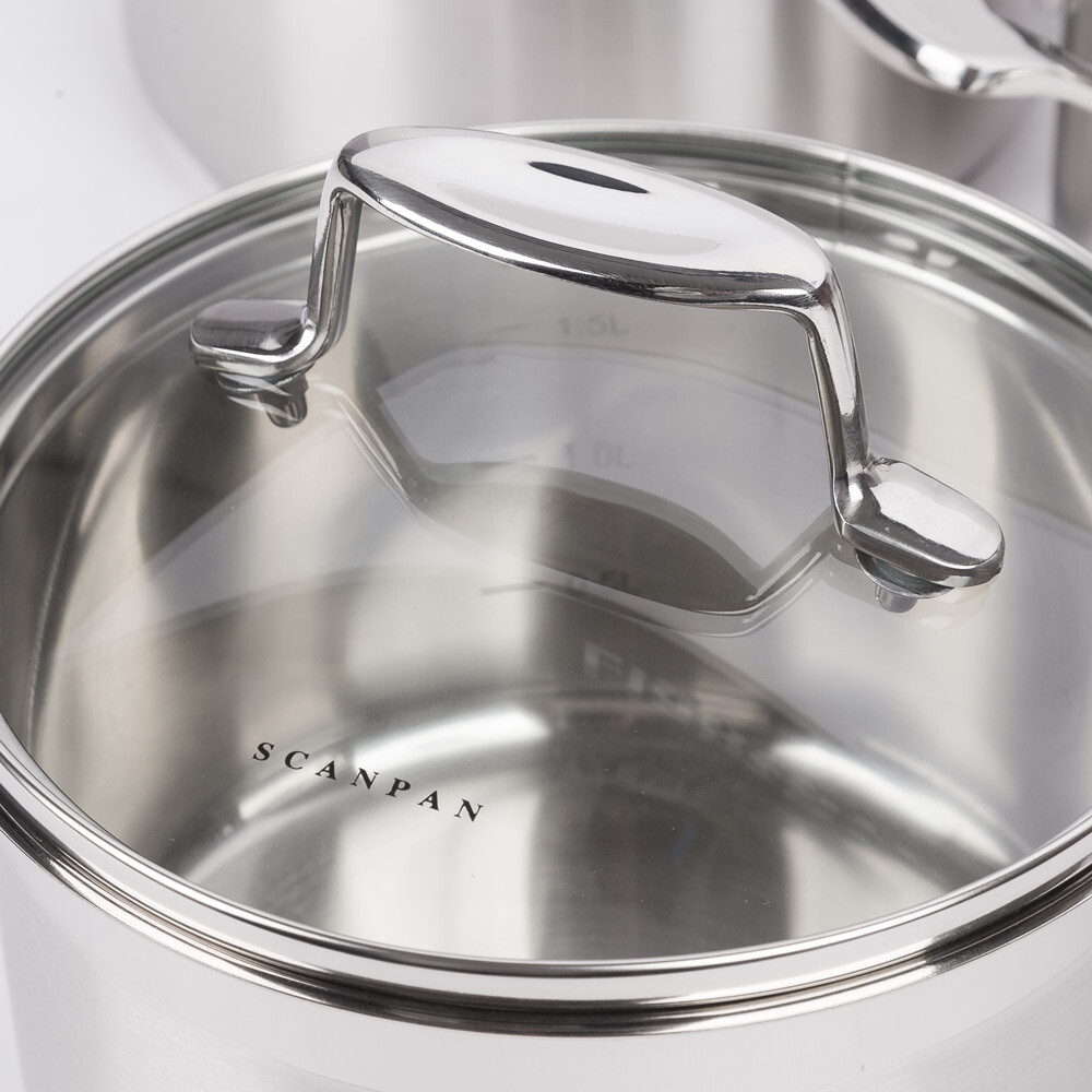 NEW Scanpan Impact Saucepan Set 3pce | eBay