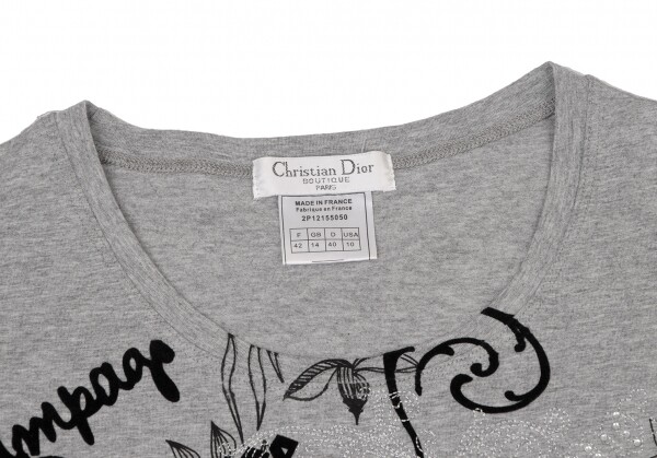Christian Dior Decorative Floral T Shirt Size 42(K-136804 Christian Dior Decorative Floral T Shirt Size 42(K-136804