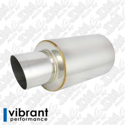 Vibrant Performance TPV Universal Muffler - Angle Tip 3" Inlet 17.25 ...