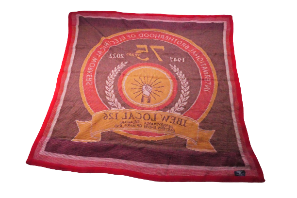 IBEW 126 International Brotherhood of Electrical Workers Knitted Throw ...