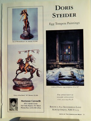 DORIS STEIDER ART PIECE VTG ORIG 1996 ADVERTISEMENT | eBay