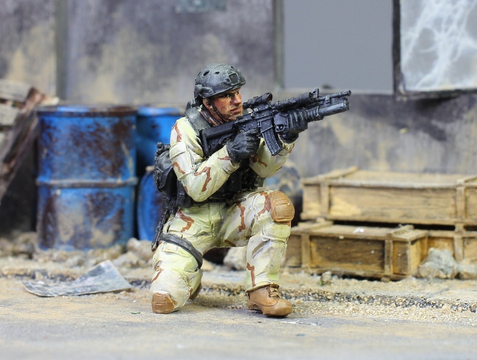 PreSale 1:35 Pro-Painted Set US Delta Force Team (05 figures, no base ...