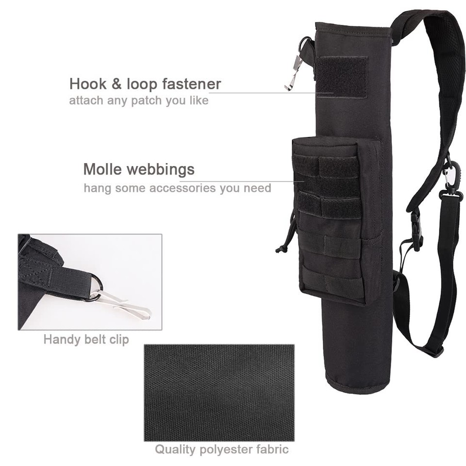 Archery Lightweight Back Arrow Quiver Dual Use Foldable Compact Hip ...