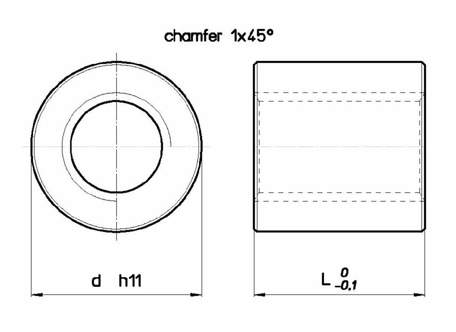 Tr14x4-RH Cylindrical Steel Trapezoidal Nut 14mm Spindle 4mm Pitch ...