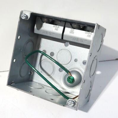 HUBBELL-RACO 244S 4 in. Square Box, Welded with (2) STAB-IT® (CASE OF ...