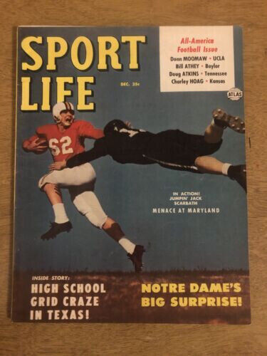 1952 SPORT LIFE MAGAZINE MARYLAND TERPS FOOTBALL JACK SCARBATH COVER | eBay