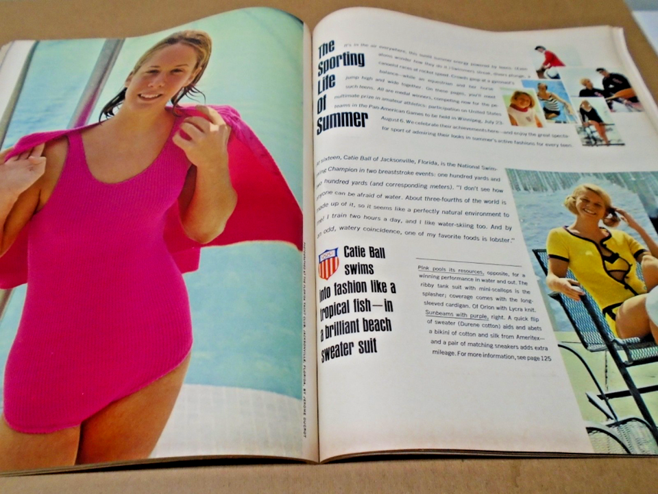 Seventeen Mag 7/1967 Twiggy Cover & 6 pgs~ads w/ Cheryl Tiegs, Jean ...