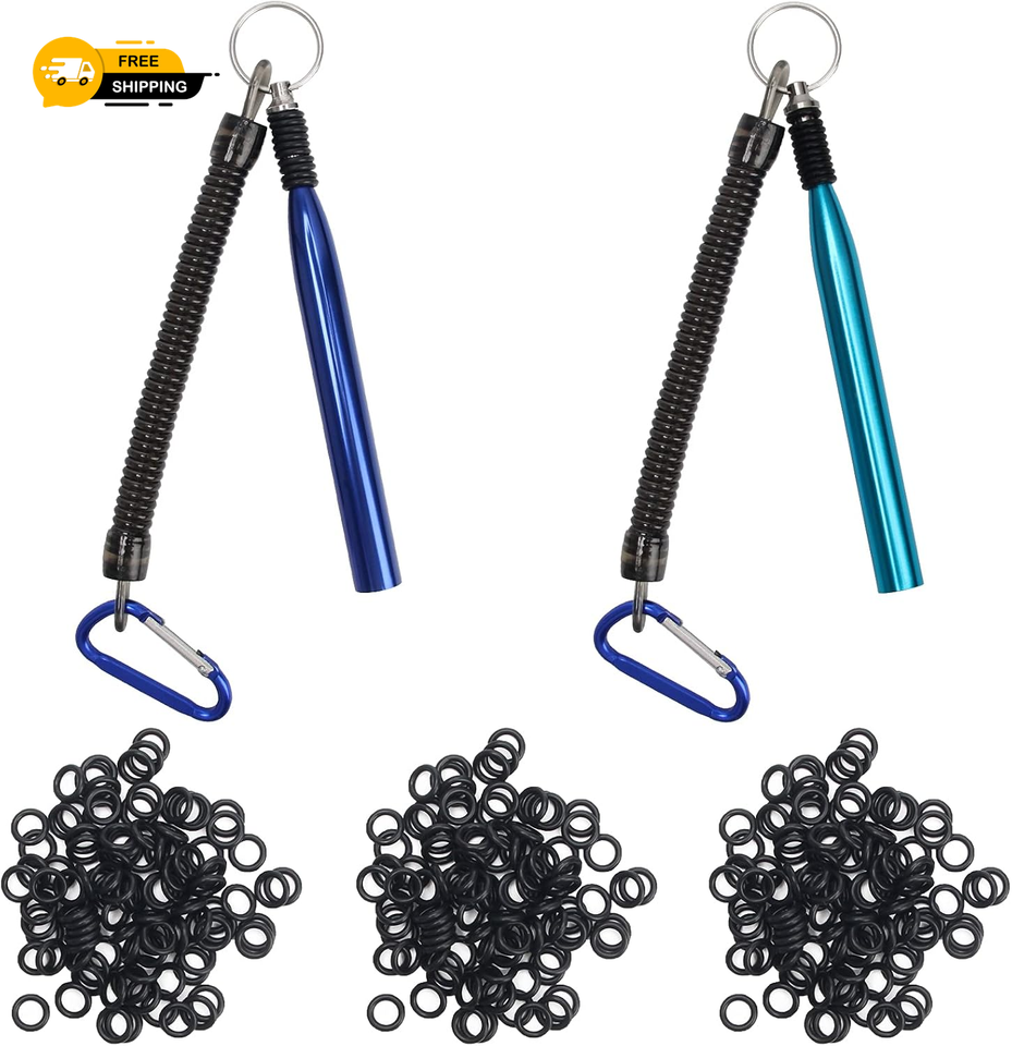 Wacky Rig Tools 2 Pcs with 320 Pcs Wacky O-Rings, Wacky Worm Tools for ...