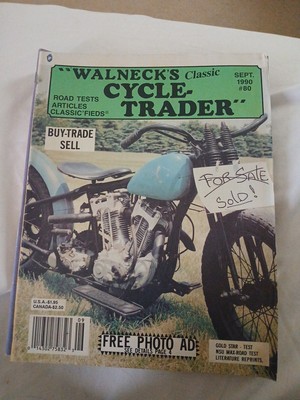 Walnecks Classic Cycle Trader Magazine September 1990 Gold Star NSU Max ...