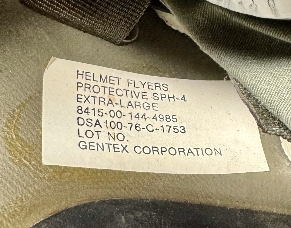 US Military SPH-4 Gentex Helicopter Pilot Helmet Vietnam War | eBay