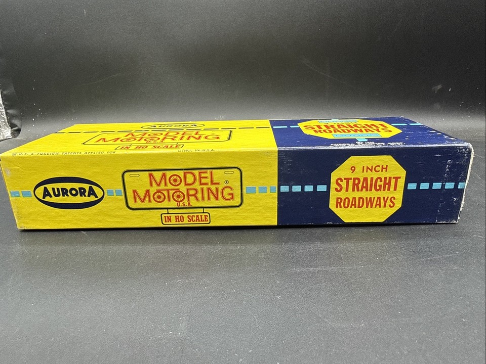 1960 Aurora Model Motoring USA Original Box #1517 9in MIXED STRAIGHT ...