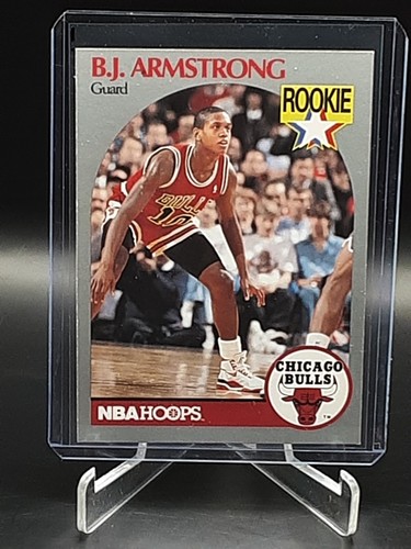 1990 NBA Hoops BJ Armstrong Rookie Card #60 Chicago Bulls RC | eBay