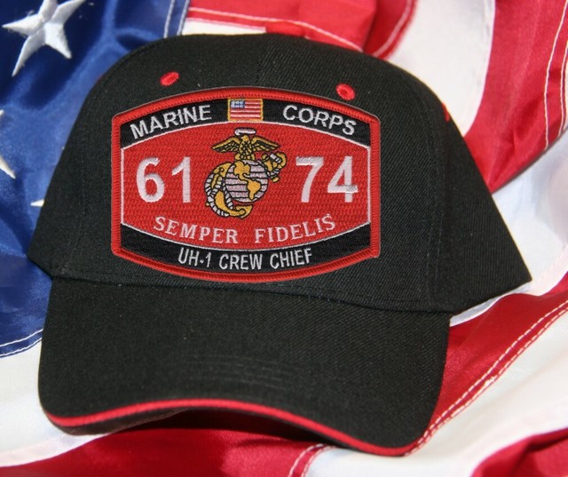 MOS 6174 UH-1 CREW CHIEF HAT PATCH CAP MARINES | eBay