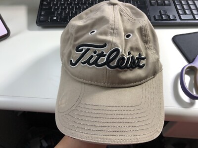 Titleist Golf Mens Tan Adjustable Hat Strap Back Cap | eBay