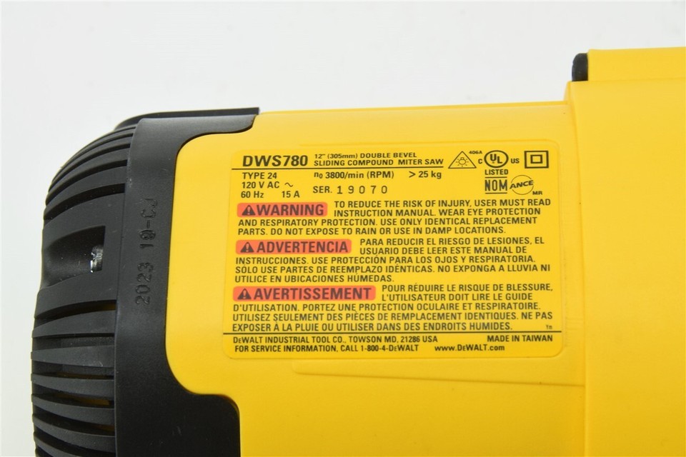 Dewalt DWS780, DWS779 DWS782, DW716 Compound Miter Saw REPLACEMENT ...