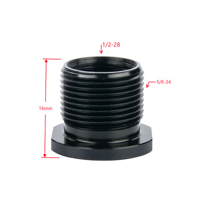 2X 1/2-28 ID to 5/8-24 OD Thread Protector Aluminum Fuel Filter Adapter ...