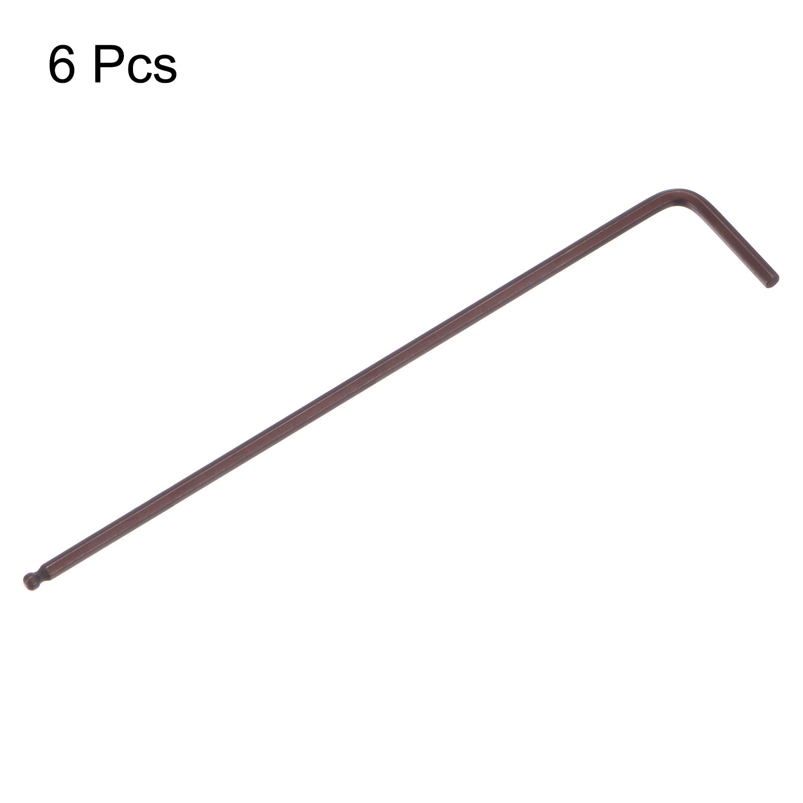 6pcs Ball End Hex Key Wrench 2mm L-Shape Extra Long Arm Metric Wrenches ...
