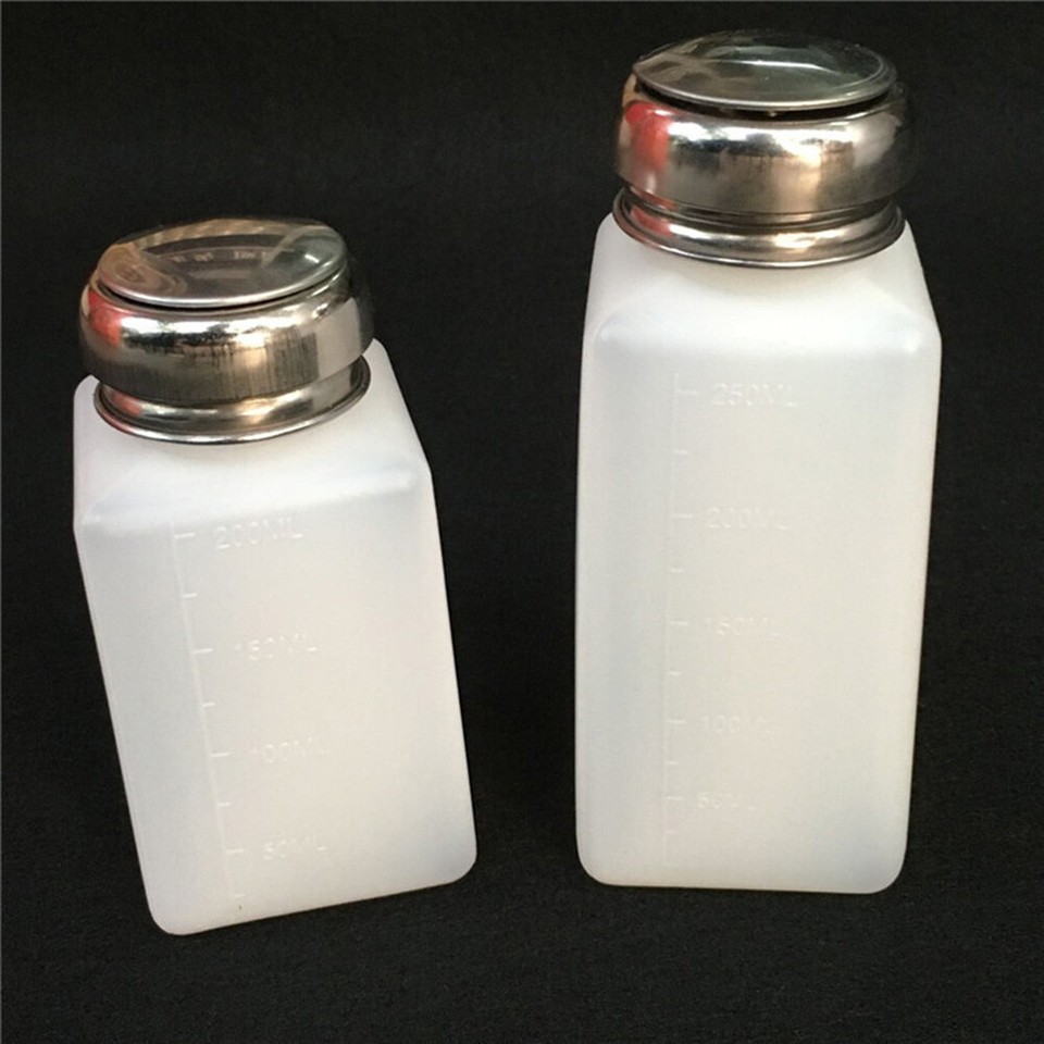Press Alcohol Liquid Solvent Bottle Empty Bottle for Gel Cleaner (250ml ...