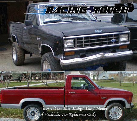 JDM Visors 2.0 mm 2pcs In Channel Rain Guard Ford Ranger 1988-1992 88 ...