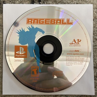 🔥 Rageball (Sony PlayStation 1 PS1, 2002) VG Disc Only! See Description ...