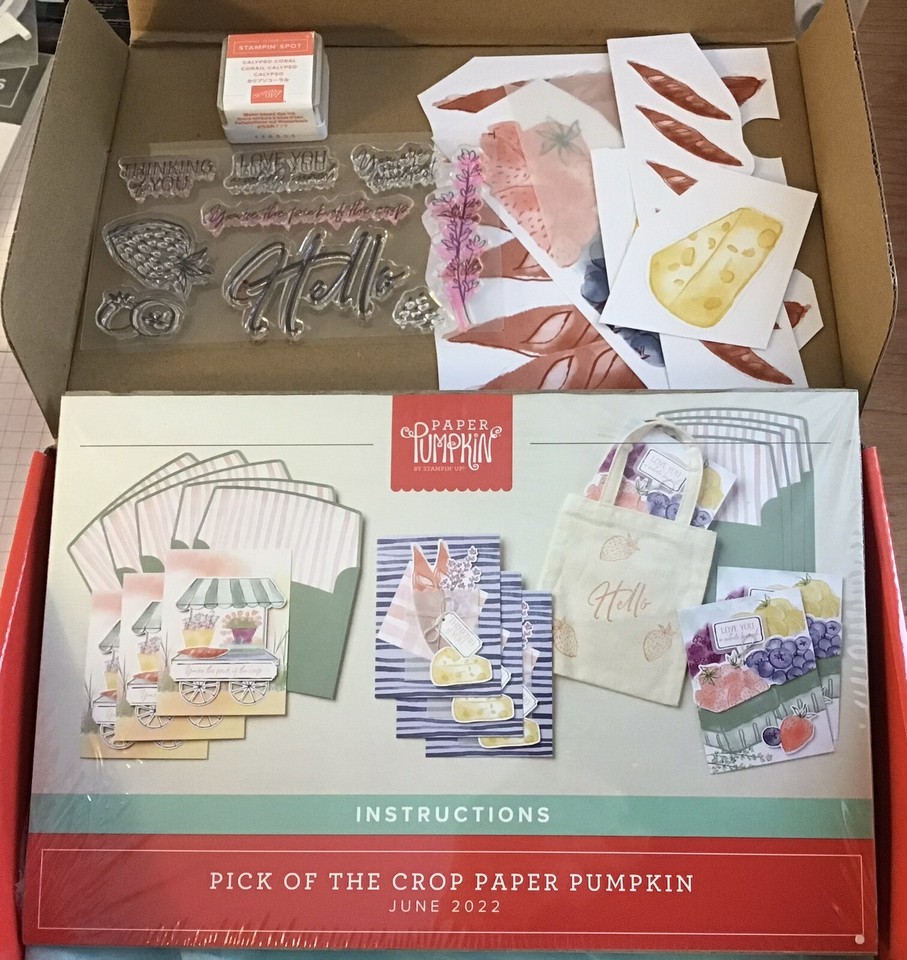 STAMPIN’ UP! PICK OF THE CROP Paper Pumpkin NEW Kit/Ink spot/Used ...