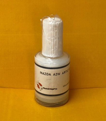 For Mazda Code A2W Arctic White Touch Up Paint + Free Fine Tip Brush ...